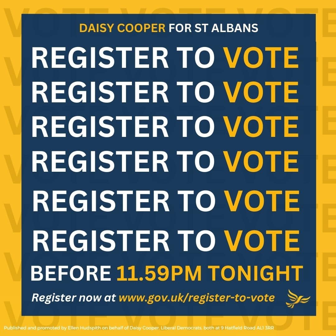 You still have time to register to vote - Daisy Cooper